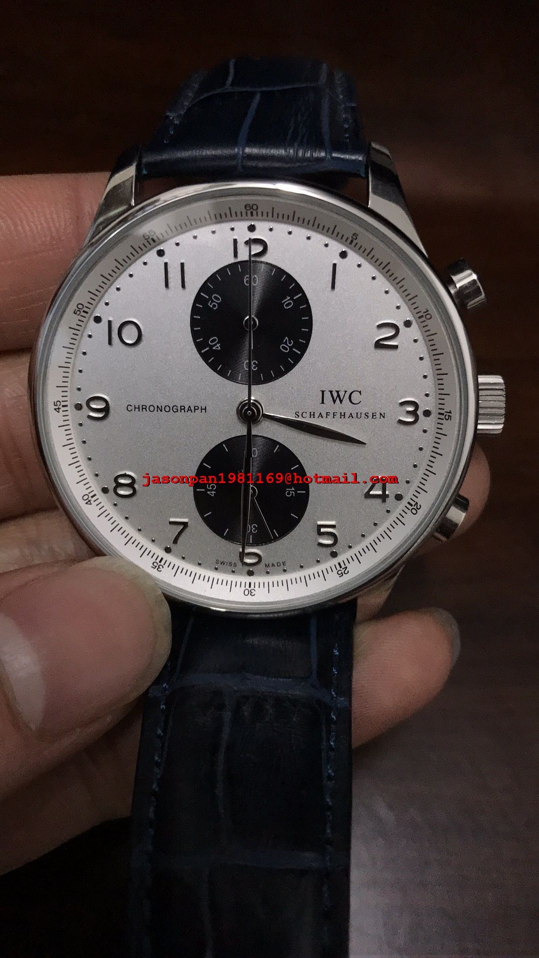 Jason Watch Shop——IWC Portuguese Chrono LE White Face Swiss Quartz chrono_