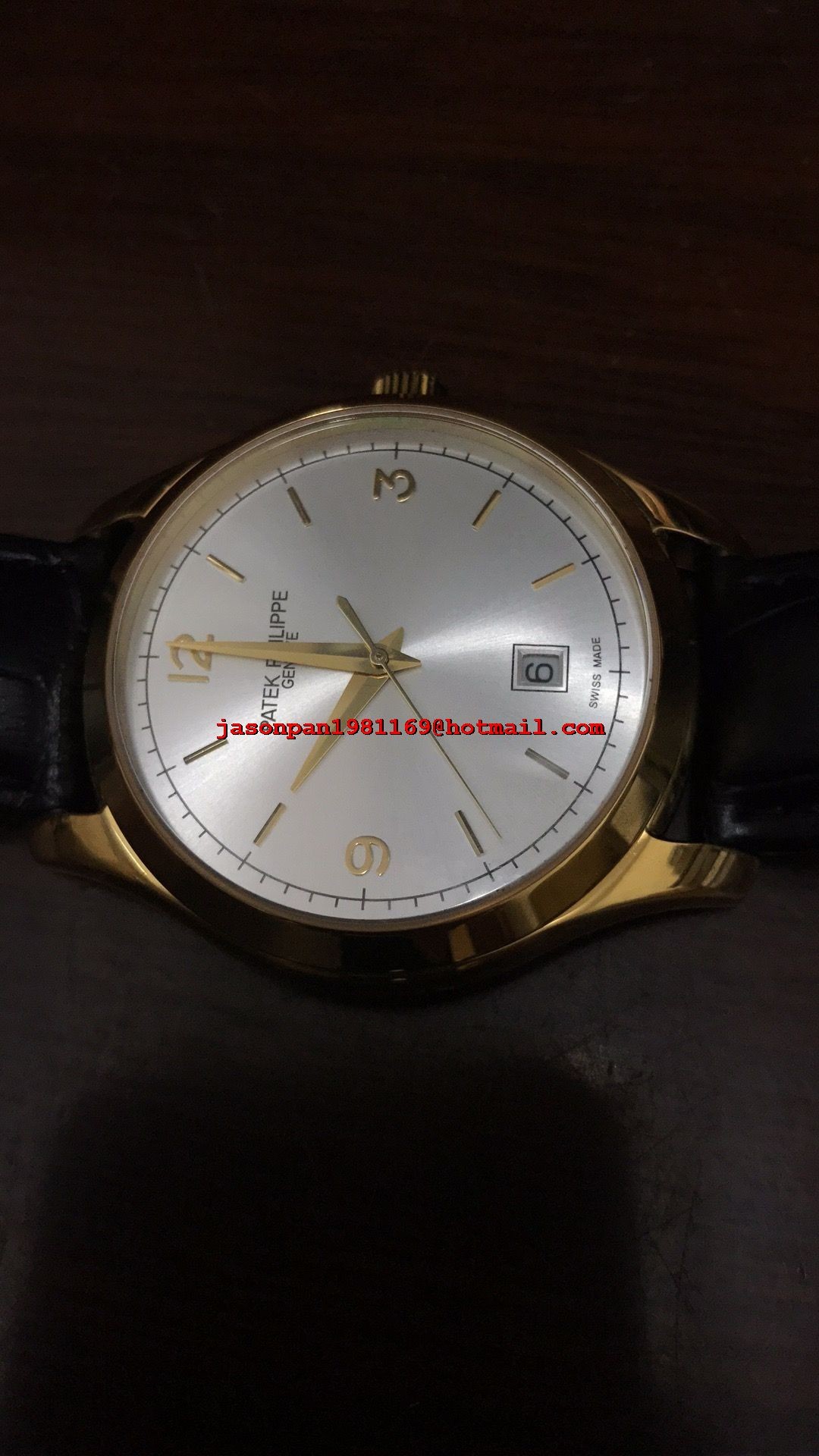 Jason Watch Shop——PATEK PHILIPPE Yellow Gold White Dial on Leather ...