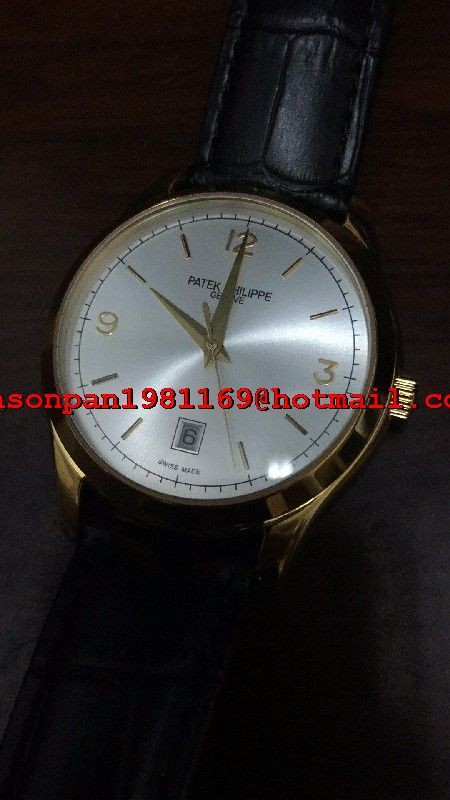 Jason Watch Shop——PATEK PHILIPPE Yellow Gold White Dial on Leather ...