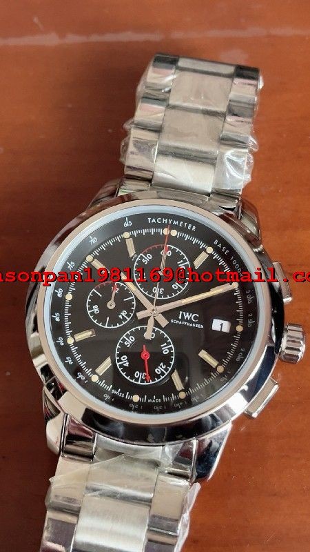 Jason Watch Shop——IWC Ingeniuer SS/Black Face Quartz Chrono_